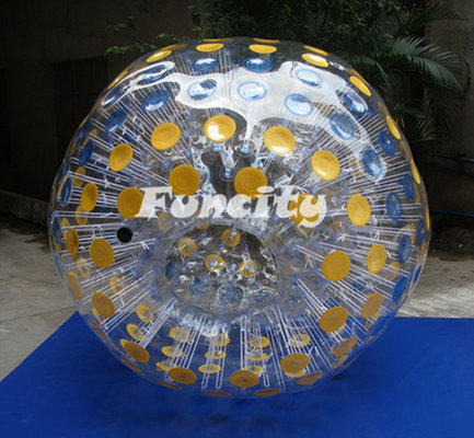 Colorful 0.8 / 1.0MM PVC / TPU Land / Grass Inflatable Zorb Ball for Kids and Adults