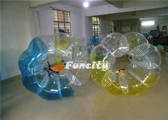 1.0mm TPU / PVC  Red Stripe Inflatable Bumper Ball Customized CE ROHS