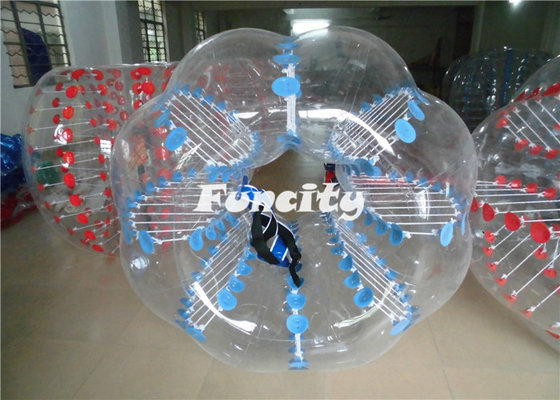 Custom Made Dot 0.8mm PVC Inflatable Bumper Ball With Printed Logo For Event Activities