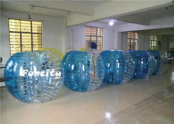 1.0mm TPU / PVC  Red Stripe Inflatable Bumper Ball Customized CE ROHS