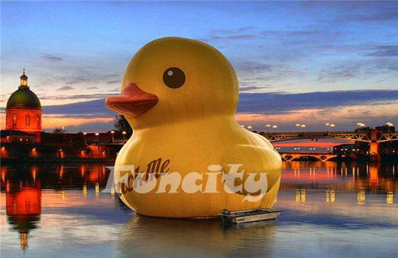 3m Height 0.9mm PVC tarpaulin Inflatable Water Toys Giant Inflatable Yellow Rubber Duck