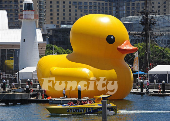 3m Height 0.9mm PVC tarpaulin Inflatable Water Toys Giant Inflatable Yellow Rubber Duck