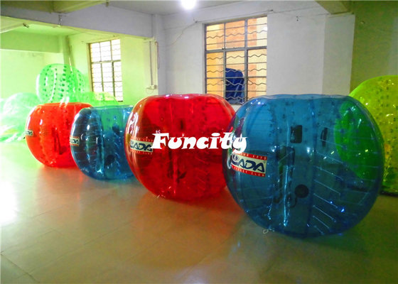 Solid color Inflatable Bumper Ball For Water Park , 0.8mm Or 1.0mm Thickness
