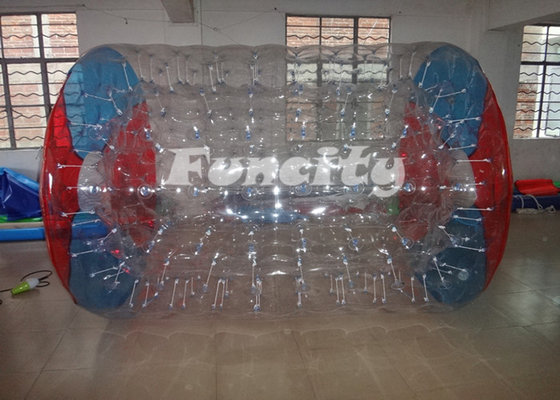 Kids / Adults Inflatable Water Roller , Colorful PVC TPU Inflatable Rolling Ball