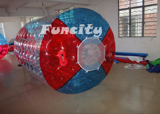 Kids / Adults Inflatable Water Roller , Colorful PVC TPU Inflatable Rolling Ball