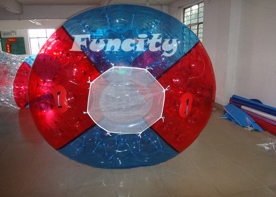 Kids / Adults Inflatable Water Roller , Colorful PVC TPU Inflatable Rolling Ball