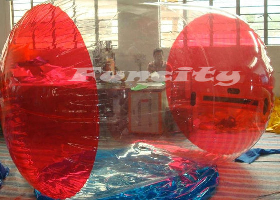 PVC Inflatable Walk On Water Ball Roller With 0.8mm - 1.0mm Thickness