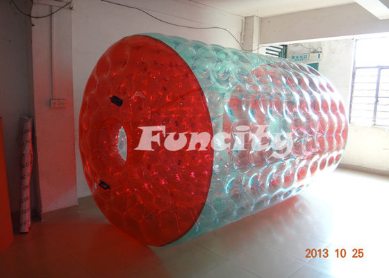 Red And Green Colorful Inflatable Water Walking Roller For Adult