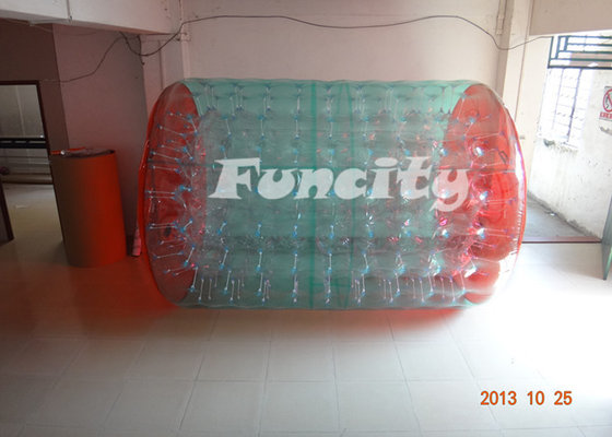 Red And Green Colorful Inflatable Water Walking Roller For Adult