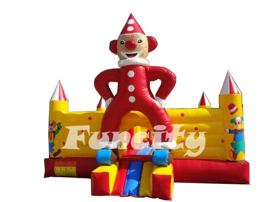 Commercial 0.55mm PVC Tarpaulin (18oz) Inflatable Water Park Trampoline Bouncy House