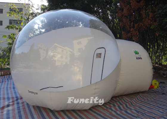 Green 3m PVC Tarpaulin Inflatable Lawn Bubble Tent Half Color For Exhibitions