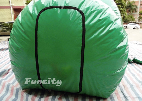 0.8mm PVC Convenient Clear / Green Inflatable Bubble Tent for Outside Camping 3 - 8m