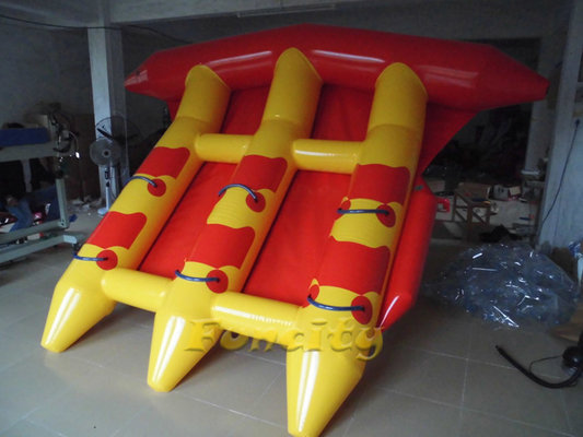 Customized PVC Tarpaulin Inflatable Fly Fish For Amusement