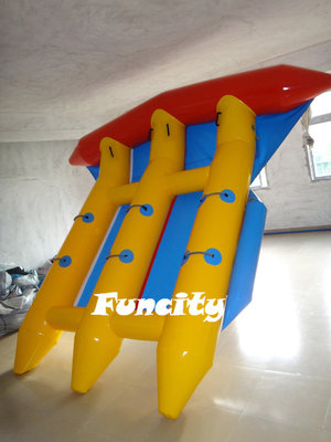 Durable 0.9 PVC Tarpaulin Inflatable Fly Fish For Water Games