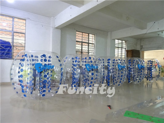 Blue Pvc / Tpu Inflatable Bumper Ball For Kids And Adult 1.0mm Thickness