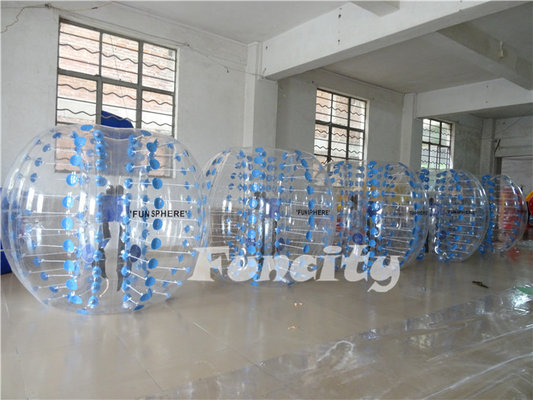 Customized TPU Inflatable Bumper Ball , Large Kids Bubble Football