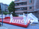 Customize Airtight Inflatable Soccer Field With Pillar And Net