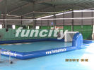 inflatable giant football playgrounds with customized logo for commercial use