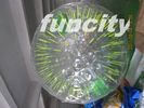 Green color Giant Inflatable Zorb Ball 1.0 MM PVC material for Entertainment