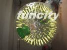 Green color Giant Inflatable Zorb Ball 1.0 MM PVC material for Entertainment