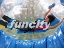 Green color Giant Inflatable Zorb Ball 1.0 MM PVC material for Entertainment