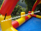 0.9mm PVC Tarpaulin Inflatable Water Pools with protective Pillar and Net