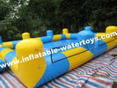 0.6mm PVC Tarpaulin Inflatable Water Pools with step and Pillar and Net for amusement park