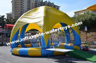 Inflatable Swimming Water Pool with 6 legs mobileTent cover and protective net