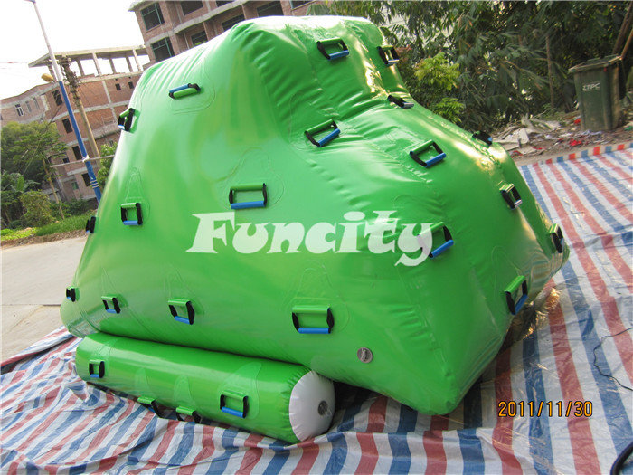 0.9MM Thickness PVC Tarpaulin Various Color Inflatable Rock Slider for Used in Water Park