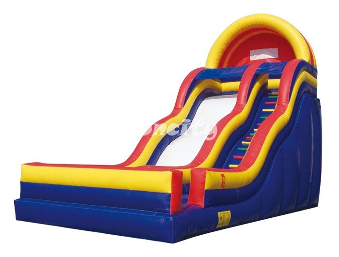 Wave Shape Inflatable Dry Slide Inflatable Slip And Slide With Dome Roof House