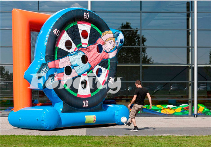 Kicking / Scoring Inflatable Soccer Dart Board Playing Outdoors For Fun 3M 5M 6M 7M