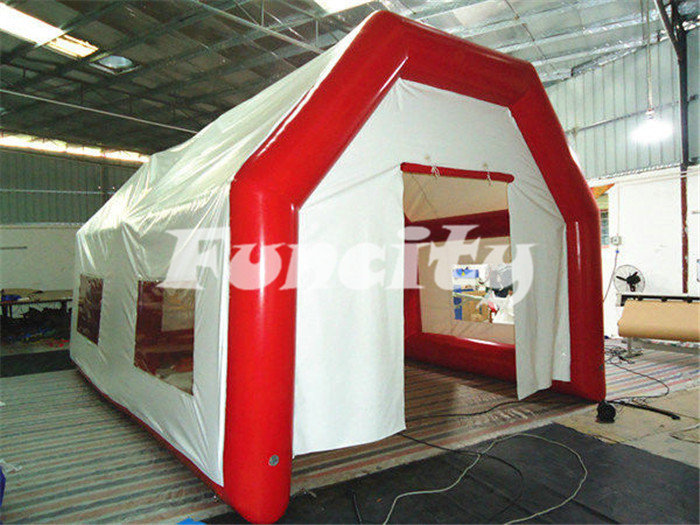 0.9mm PVC Tarpaulin Inflatable Air Tents Customized For Outdoor Relief / Rescue