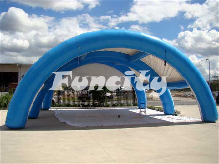 Eco Friendly Giant Blue Inflatable Paintball Tent For Bunker Sport Game / Wedding