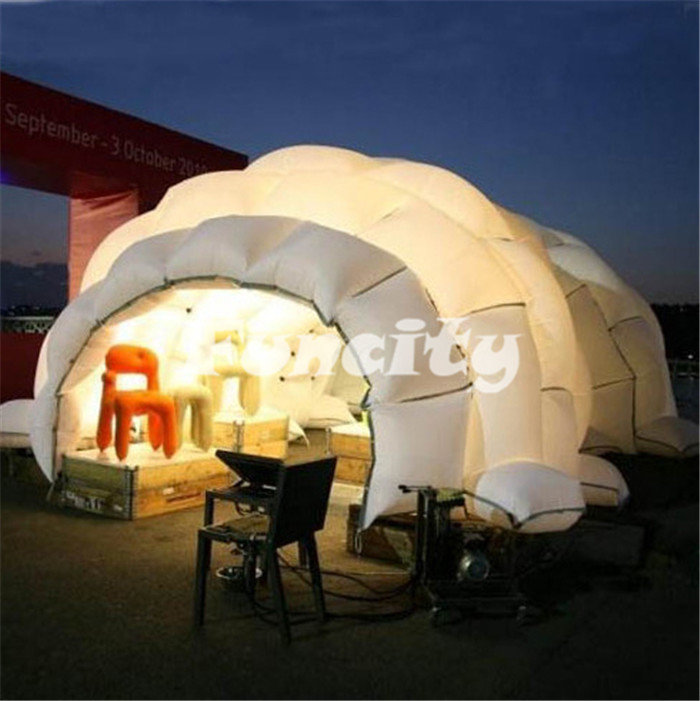 Hot Welding Led Party Inflatable Dome Tent Camping Outdoors 1 Year Warranty