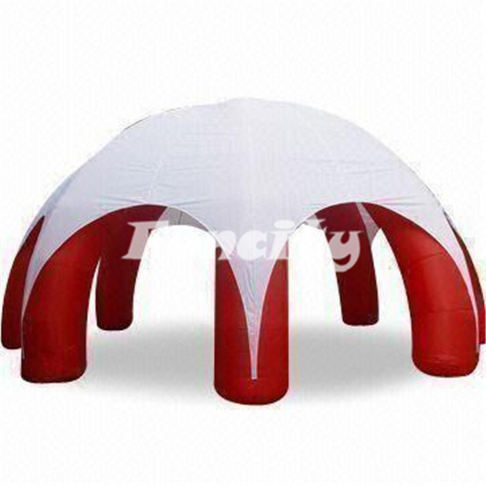 Red Dome Cheap Inflatable Tent Hot Sale In 0.6mm Durable PVC Tarpaulin Material