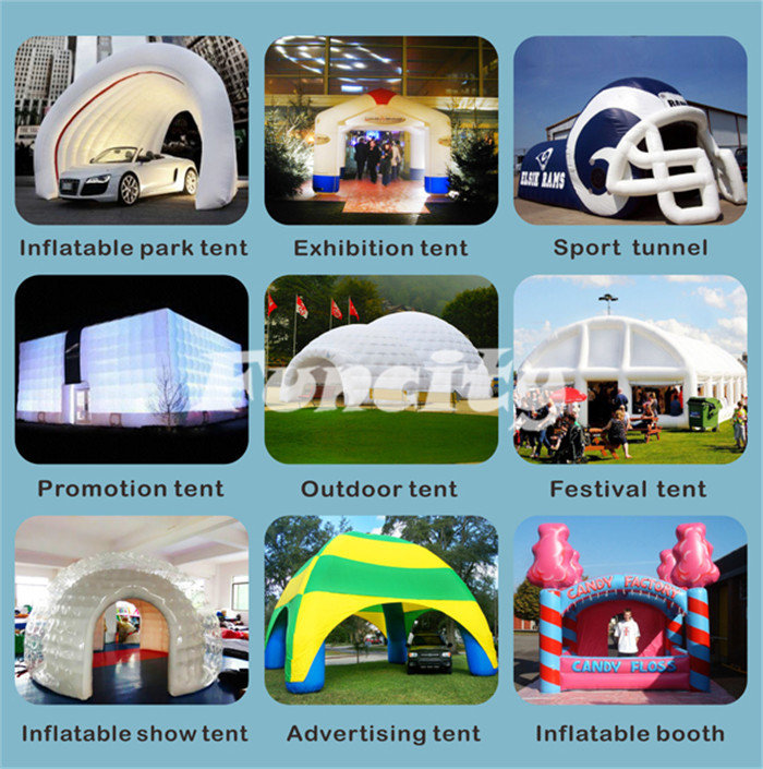 Versatility Inflatable Canopy Tent / Blow Up Dome Tent In 3-5 Years Lifespan
