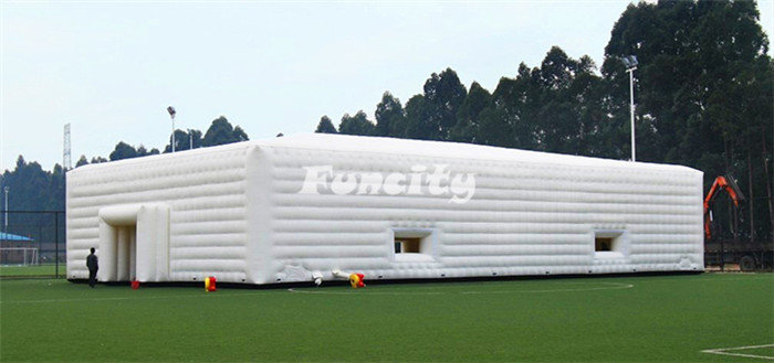 Giant Exhibition White Inflatable Air Tent Logo Printed With Air Blower CE Approved