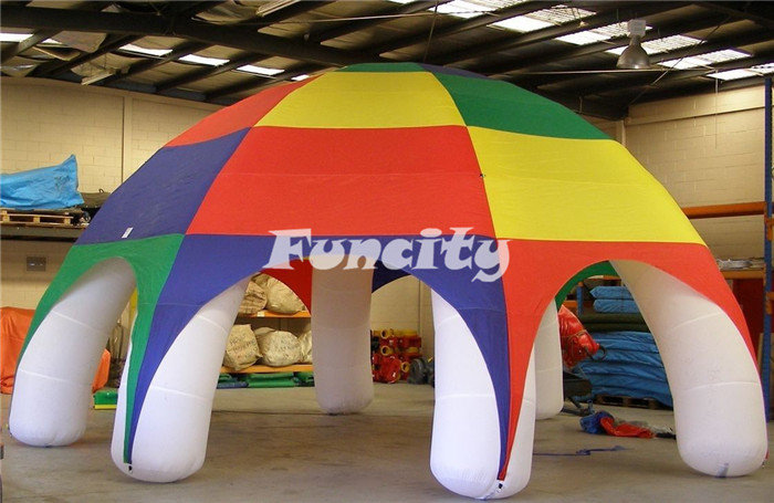 Rainbow Color Custom Inflatable Event Tents Commercial Anti - UV 1 Year Warranty