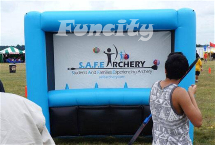 Funny Shooting Inflatable Sport Games Safe Archery Targets Game 3L*1.6Hm Size