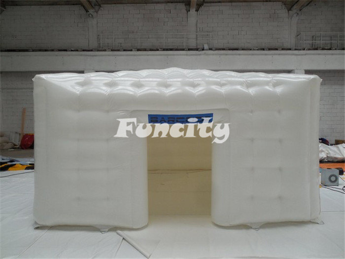 White Cube Led Lighting Inflatable Air Tent Waterproof Inflatable Marquee Tent