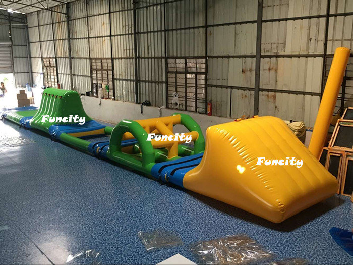 Swimming Pool Kids Inflatable Water Toys Green / Yellow 16.5 * 2 m 3 Years Warranty