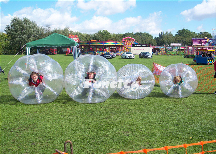 Custom Transparent TPU Body Zorb Ball Bubble Inflatable For Football Game