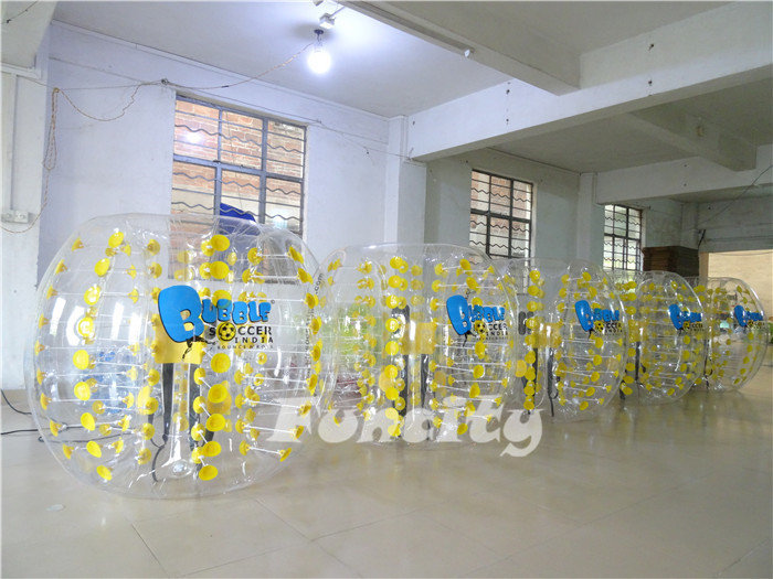 Blue Pvc / Tpu Inflatable Bumper Ball For Kids And Adult 1.0mm Thickness