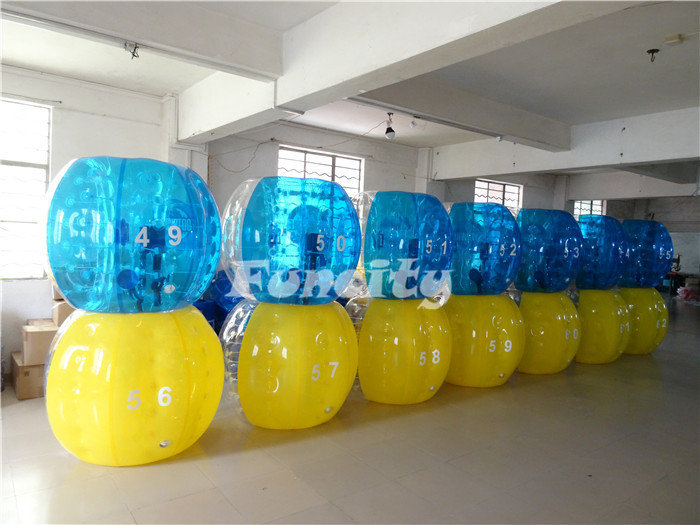 Durable Yellow Blue TPU Sumo Ball Sports Type For Kids / Adult