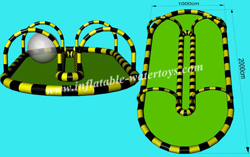 0.6mm PVC Tarpaulin Sealed Inflatable Zorb Track for Kids and Adults Entertainment