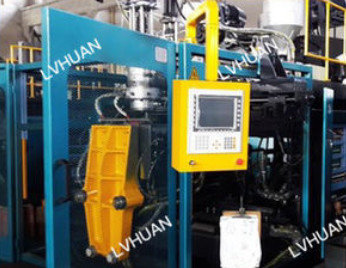 High Efficiency Double Station Blow Moulding Machine Touch Screen Control