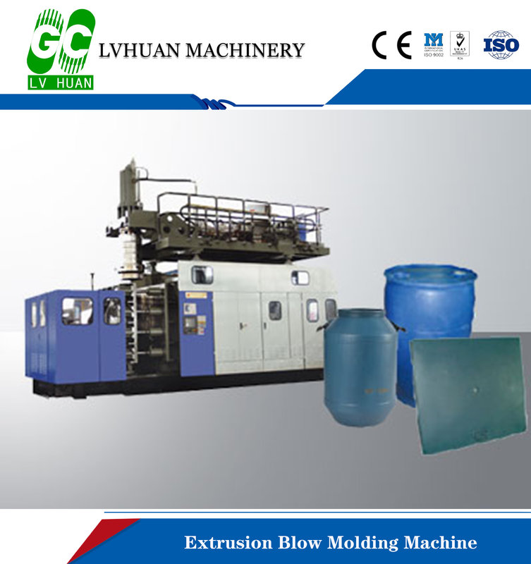 Blue Extrusion Blow Molding Machine , Plastic Drum Blow Molding Machine