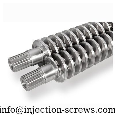 Professional Parallel Twin Screw / Conical Twin Screws Customized Size