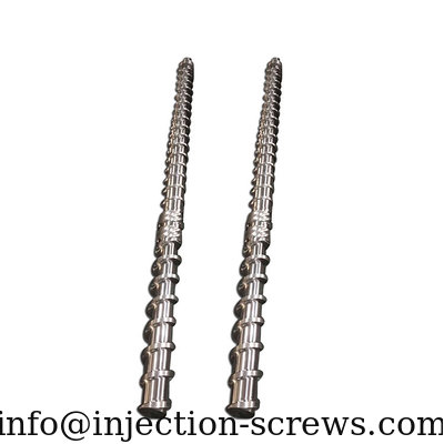 Nitrided Plastic Extrusion Screw For PVC Pipe Profile  Pellets Extruder