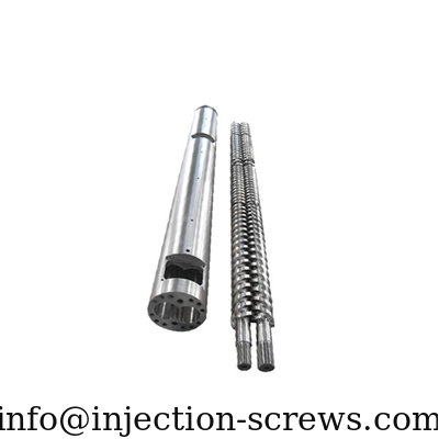 High Precision Bimetallic Conical Twin Screw And Barrel Φ18-Φ177